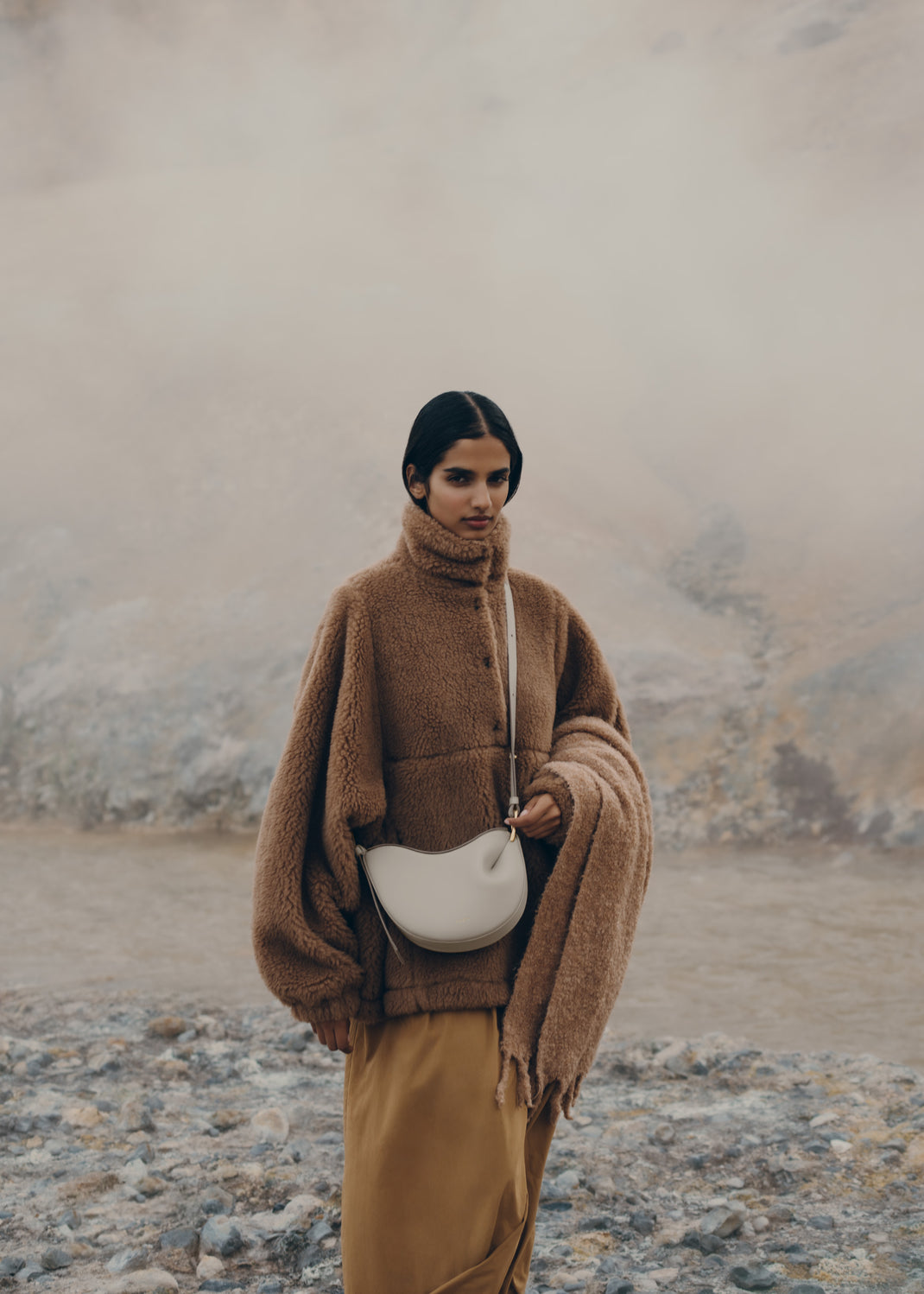 Polène | 가방 - Tonca(통카) - 초크 화이트 텍스처드